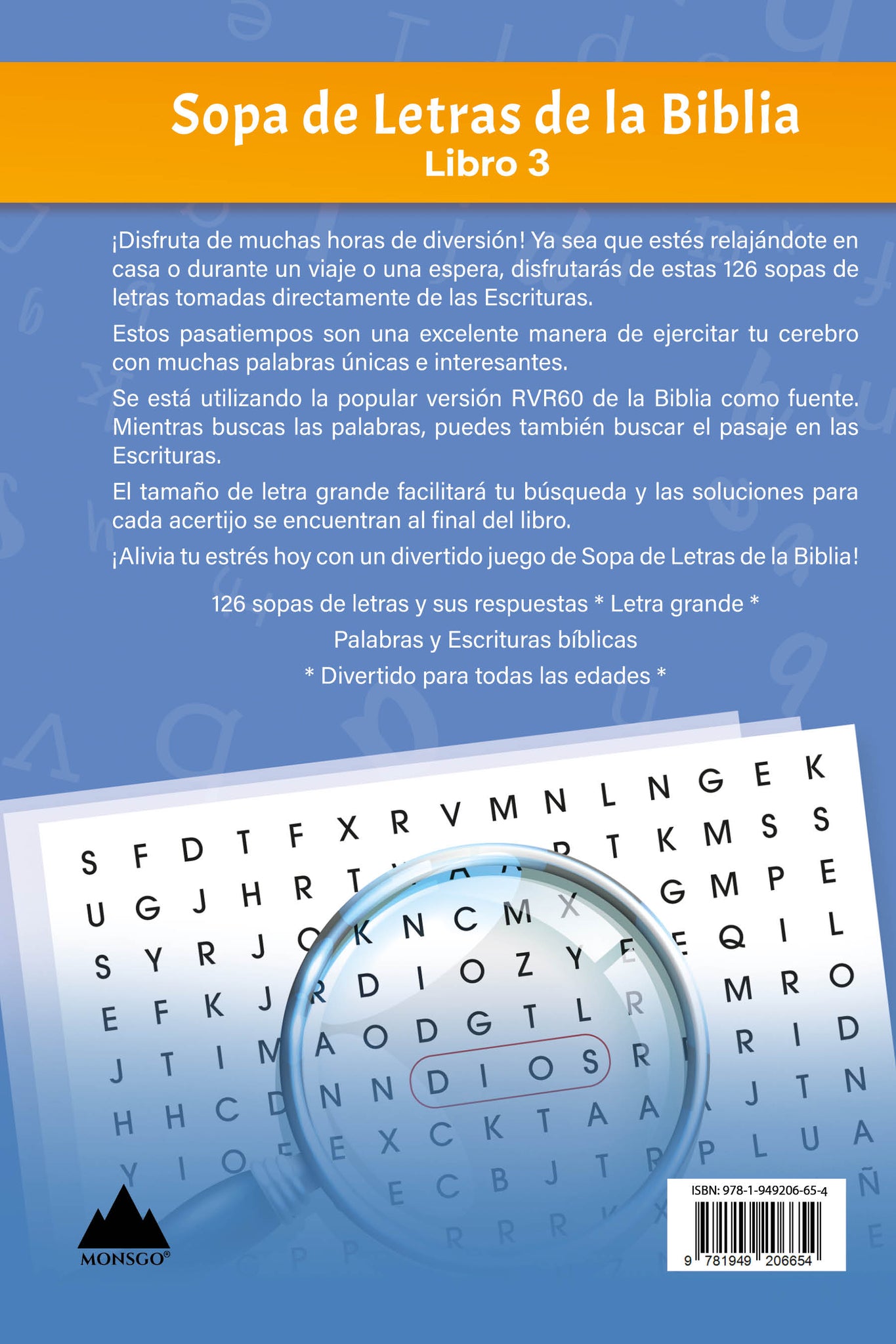 Sopa De Letras De La Biblia Letra Grande Libro 3 Monsgo 1732